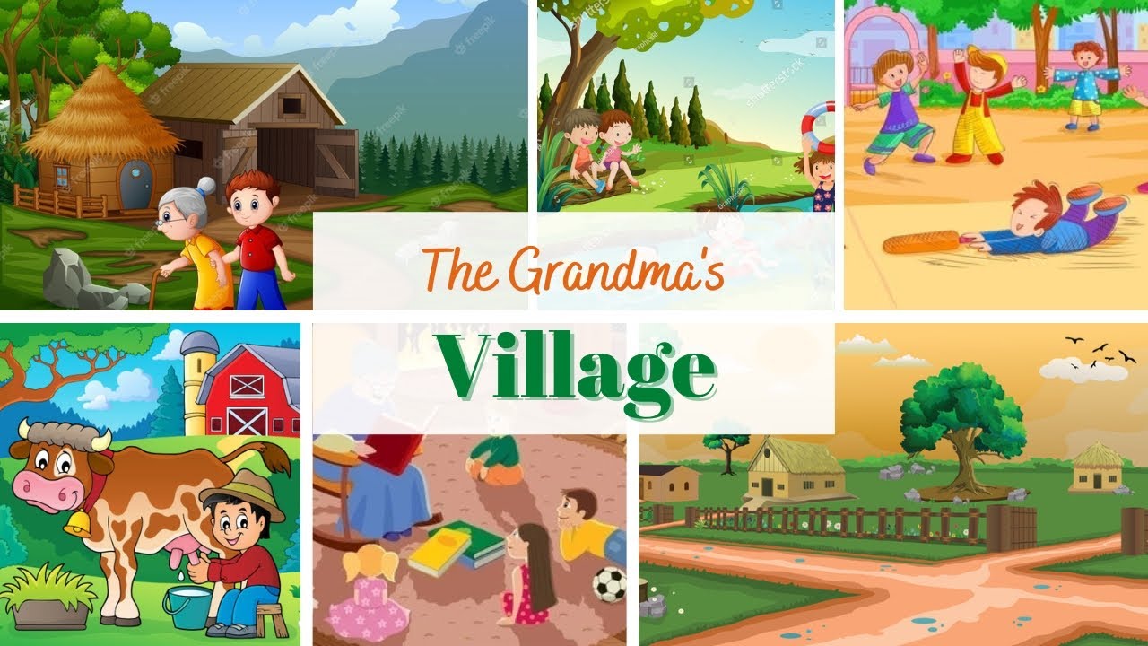 The Grandma's Village Story FOR KIDS || english LEARNING STORY || STORY ...