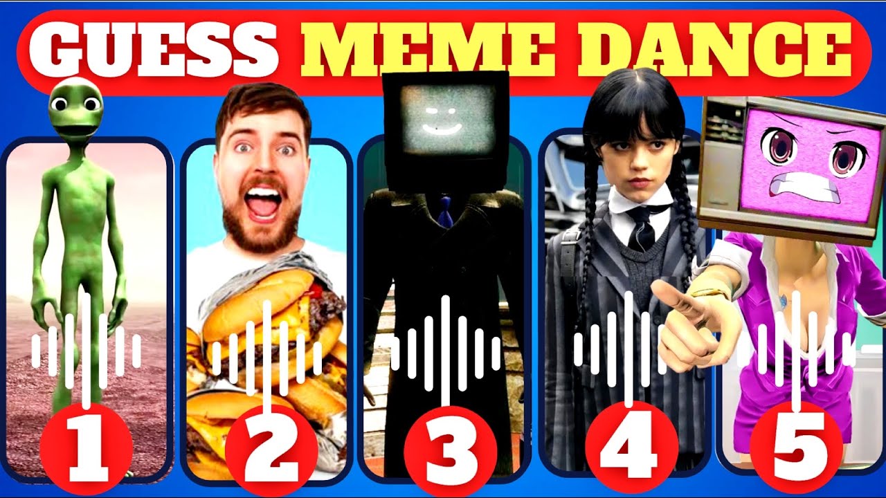 Guess The Meme By Dance | Skibidi Toilet, Speakerman, Wednesday, Salish ...