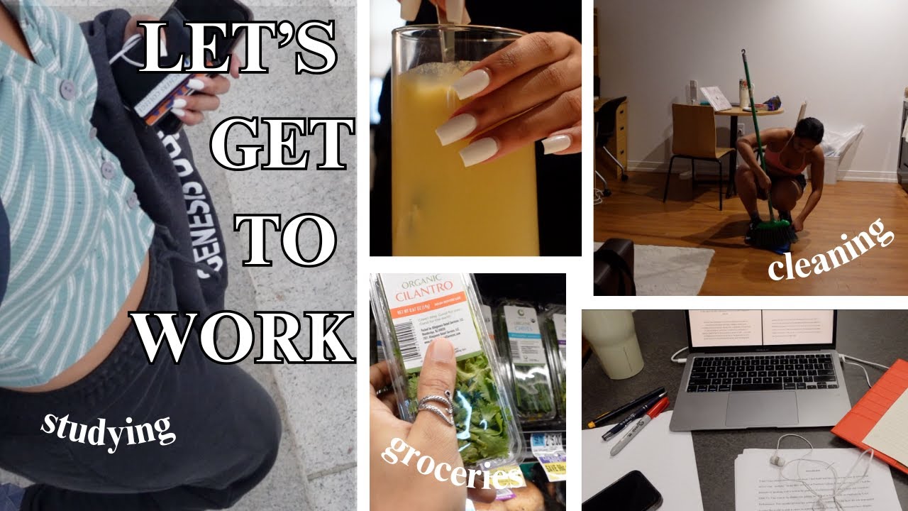 *self care diaries* DEMURE PRODUCTIVITY (studying + cleaning + food ...