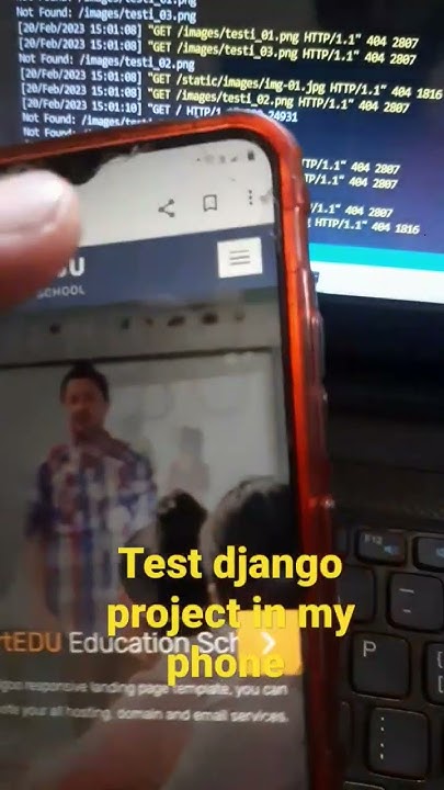 test django project on Android phone - YouTube