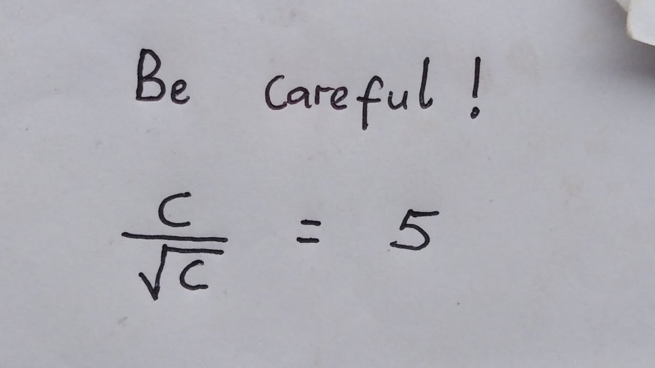 Interesting algebraic equation | Can you solve ? - YouTube