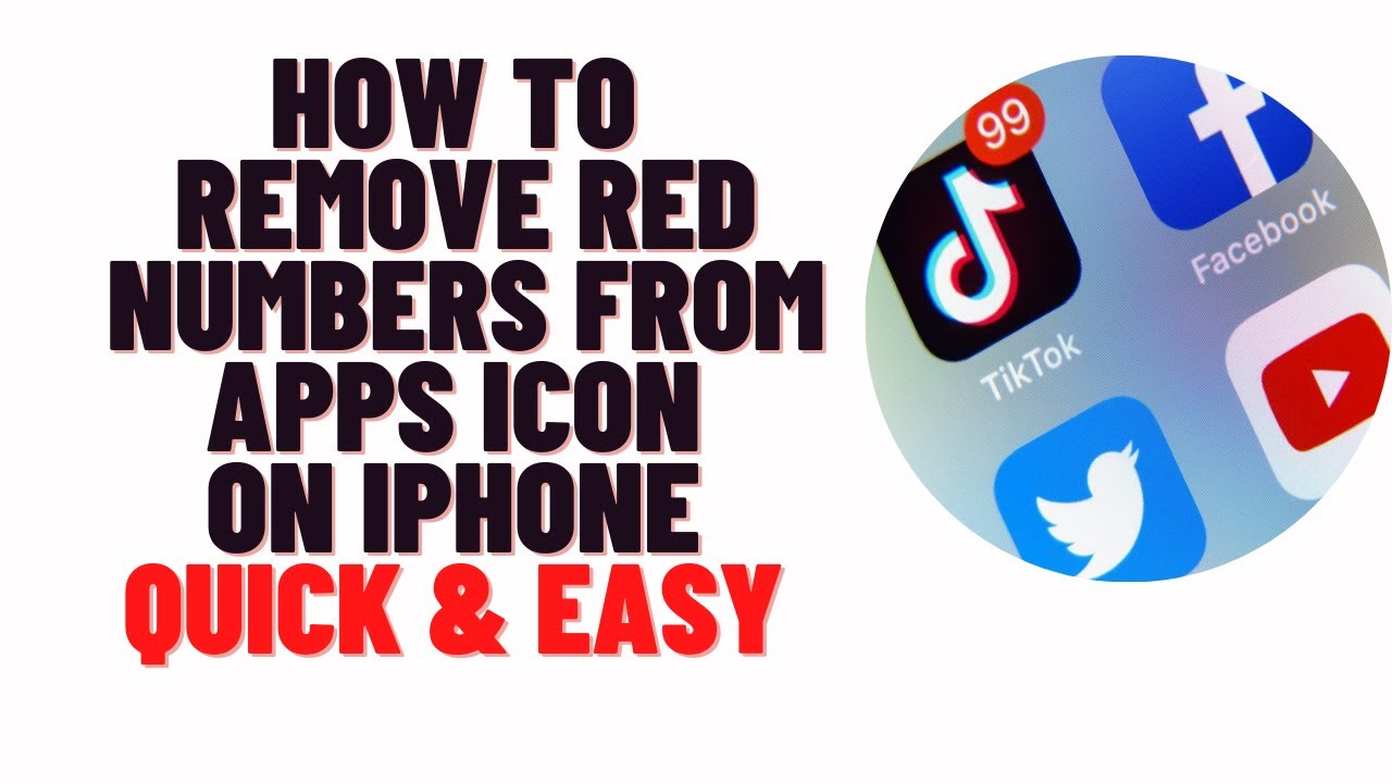 How To Remove Red Numbers From Apps Icon On Iphone YouTube How To Remove Red Numbers From Apps Icon On Iphone YouTube