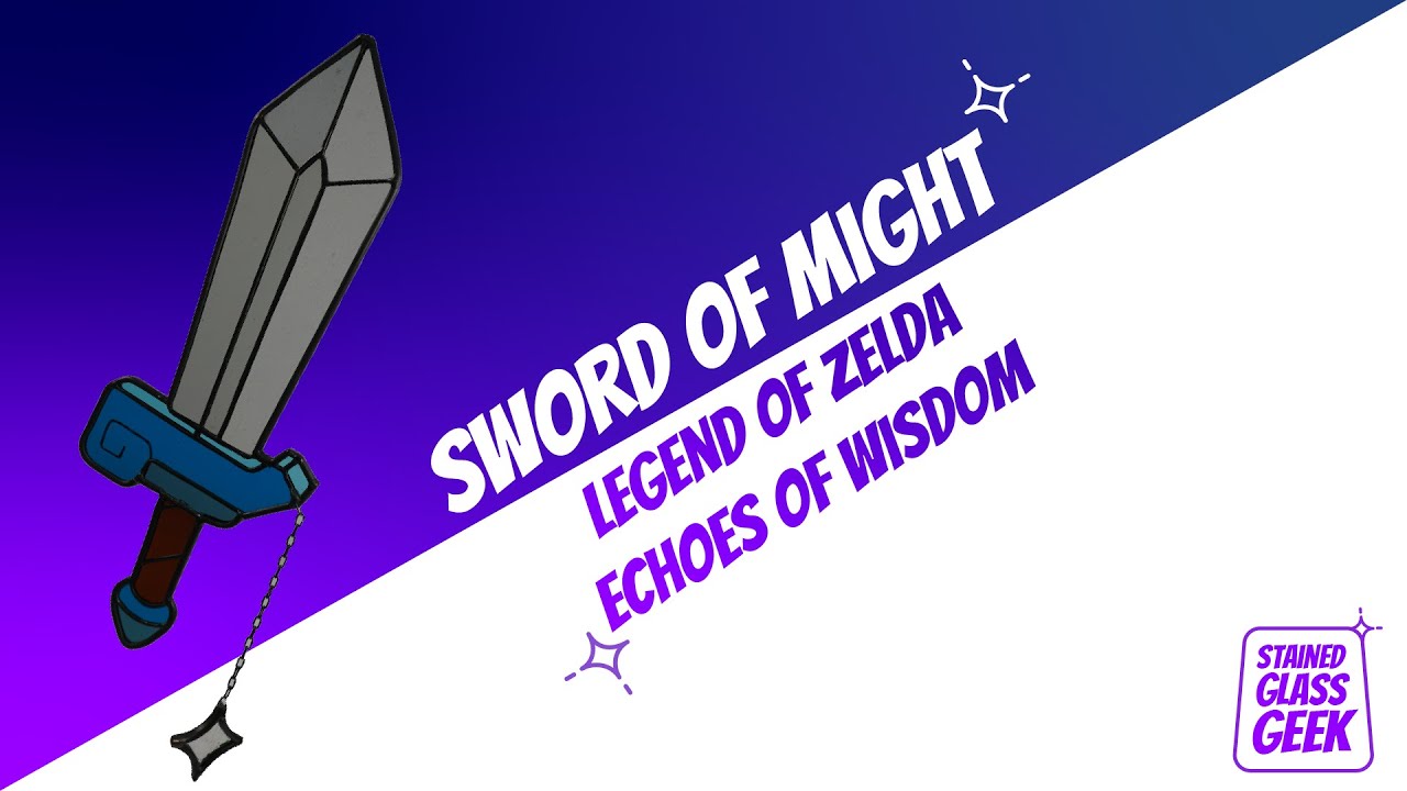 Creating the Sword of Might in stained glass | Legend of Zelda: Echoes ...