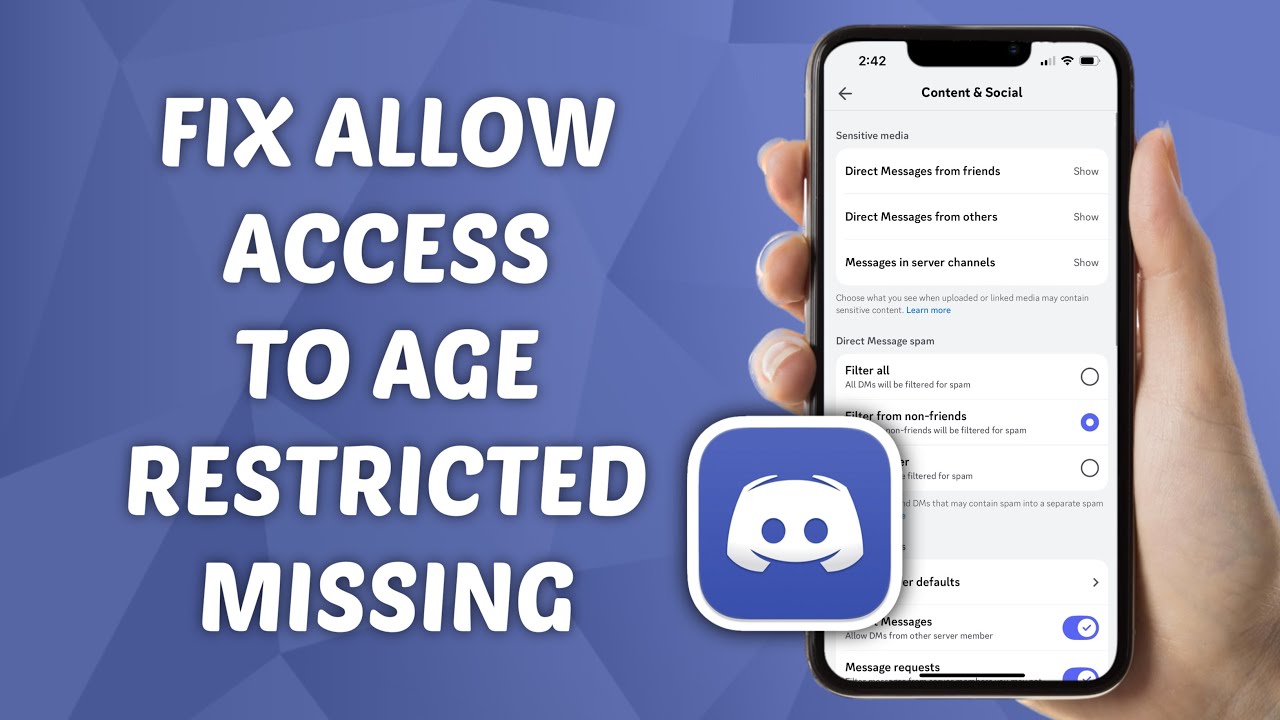 How to FIX Allow Access to Age Restricted Not Showing on Discord! (2025 ...