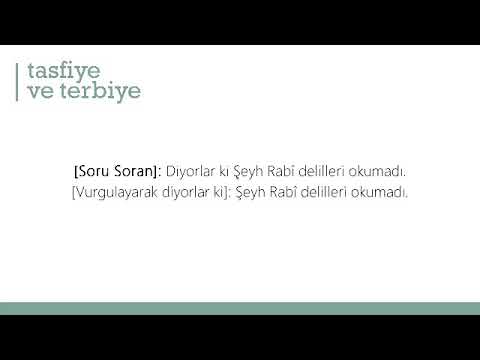 ⚡️Alleme Şeyh Râbi el-Medhali (hafizehullah) diyor ki:  \