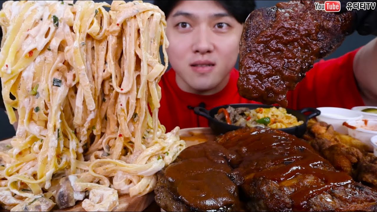 OUTBACK TOOWOOMBA PASTA & GARLIC STEAK 투움바 파스타 & 갈릭스테이크 & 치킨 & 백립 & 김치 ...