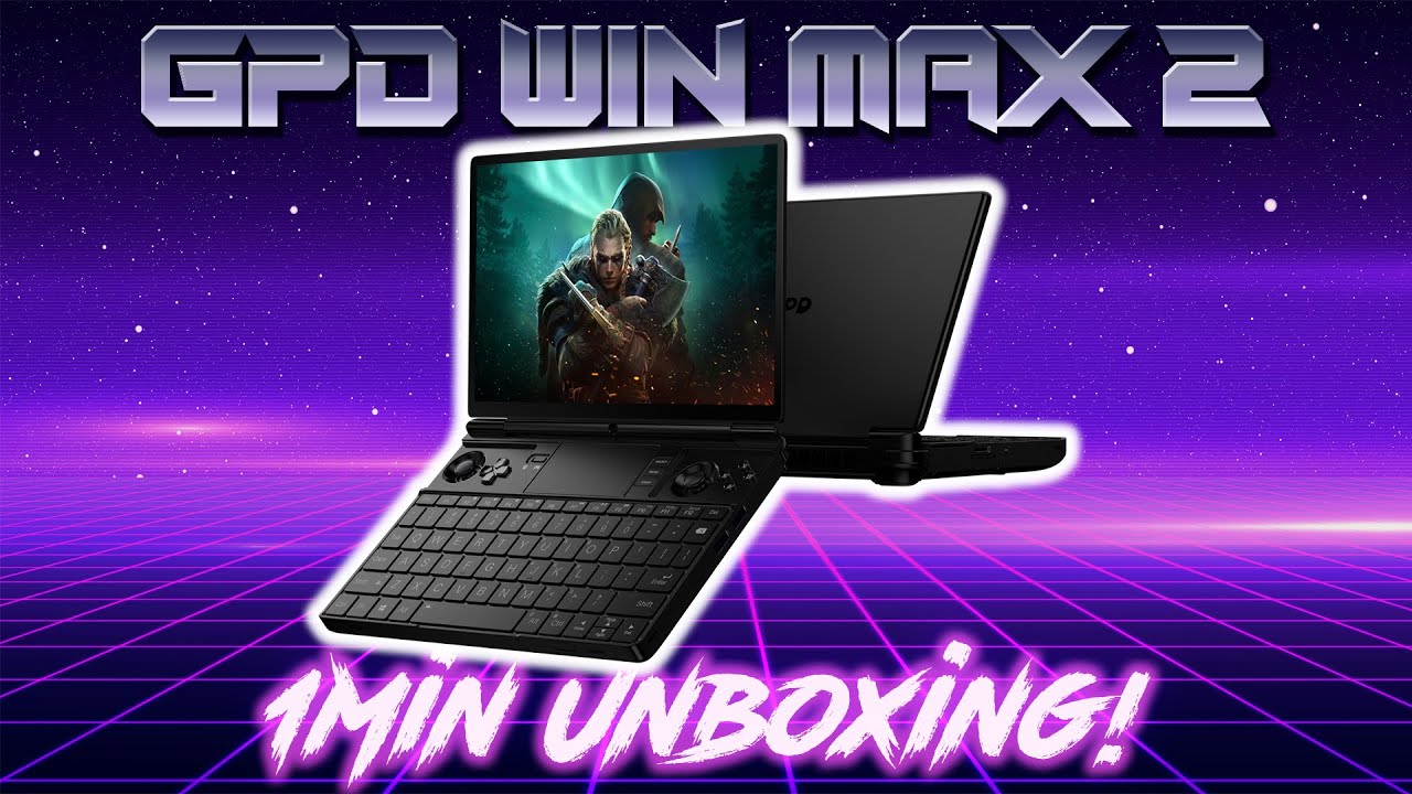GPD WIN Max 2 Unboxing in 1 Min! Handheld Console Mini Laptop With ...