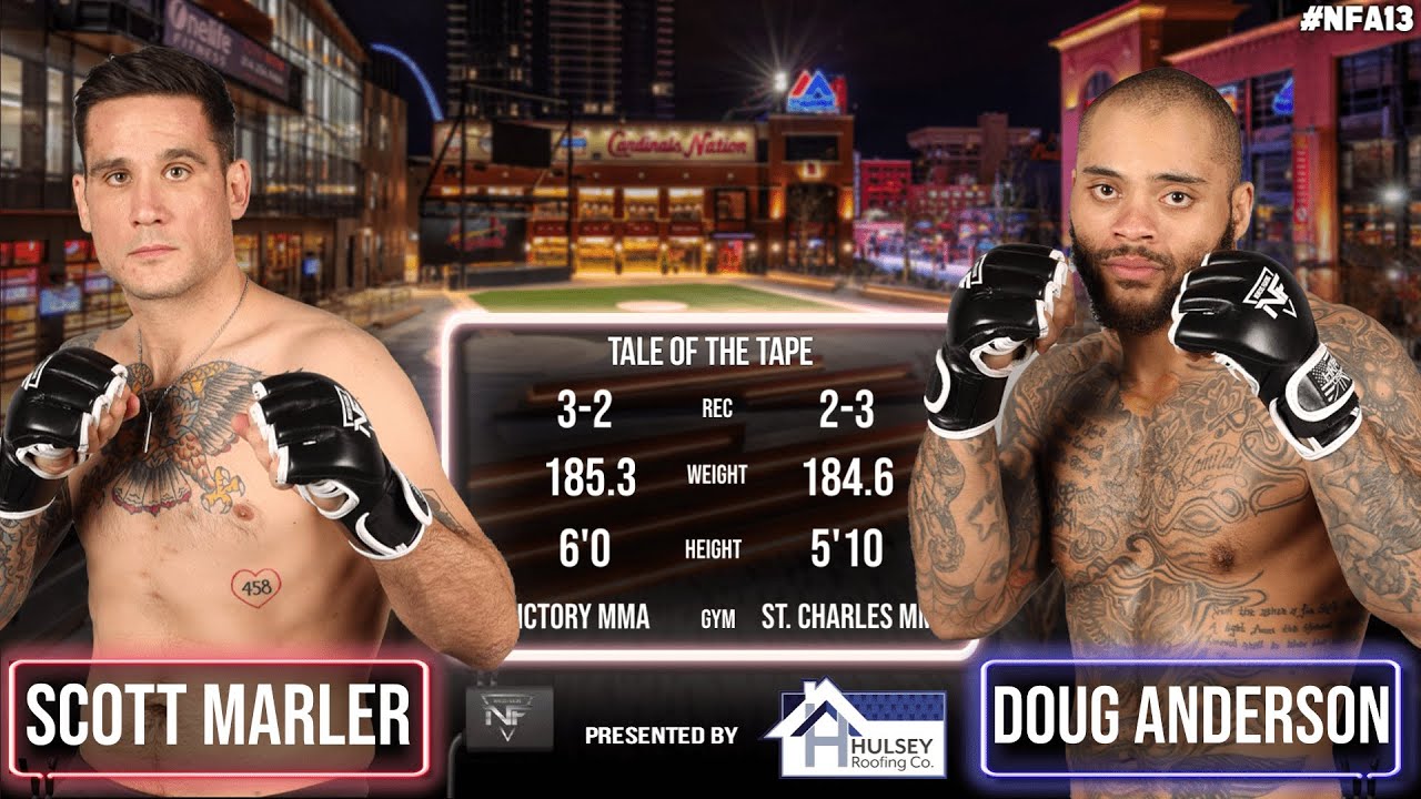 Nemesis 13 amateur undercard bout Scott Marler vs Doug Anderson - YouTube