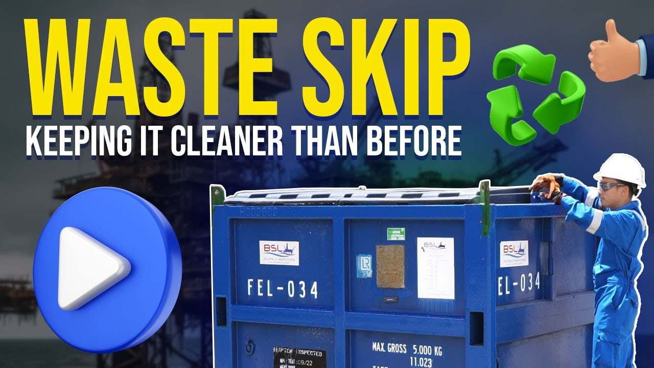 BSL Oilfield Services - FEL Waste Skip Offshore Container - YouTube