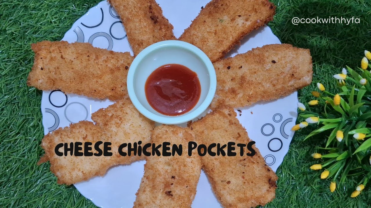 Cheese chicken pockets | How to cook Chicken Cheese Pockets | Easy way ...