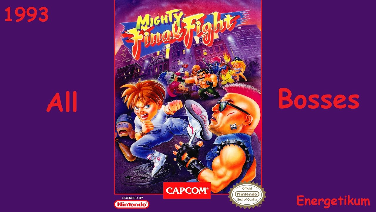 Mighty Final Fight - all bosses (все боссы) [NES] - YouTube
