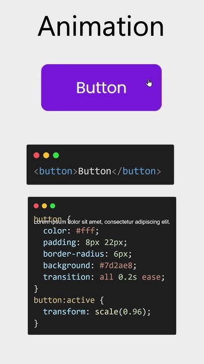 Button Click Animation in HTML & CSS - YouTube