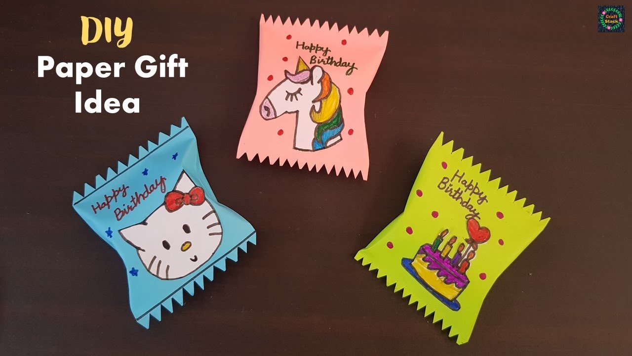 DIY Paper Gift Idea | Cute Birthday Gift Idea | Origami Paper Gift Idea ...