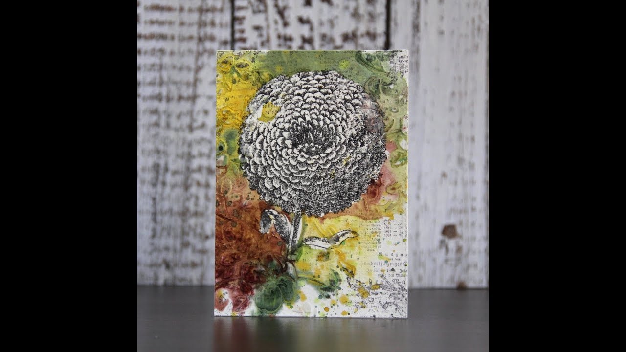 Using Rub-Ons & Masking & Mist to Make Autumn Cards - YouTube