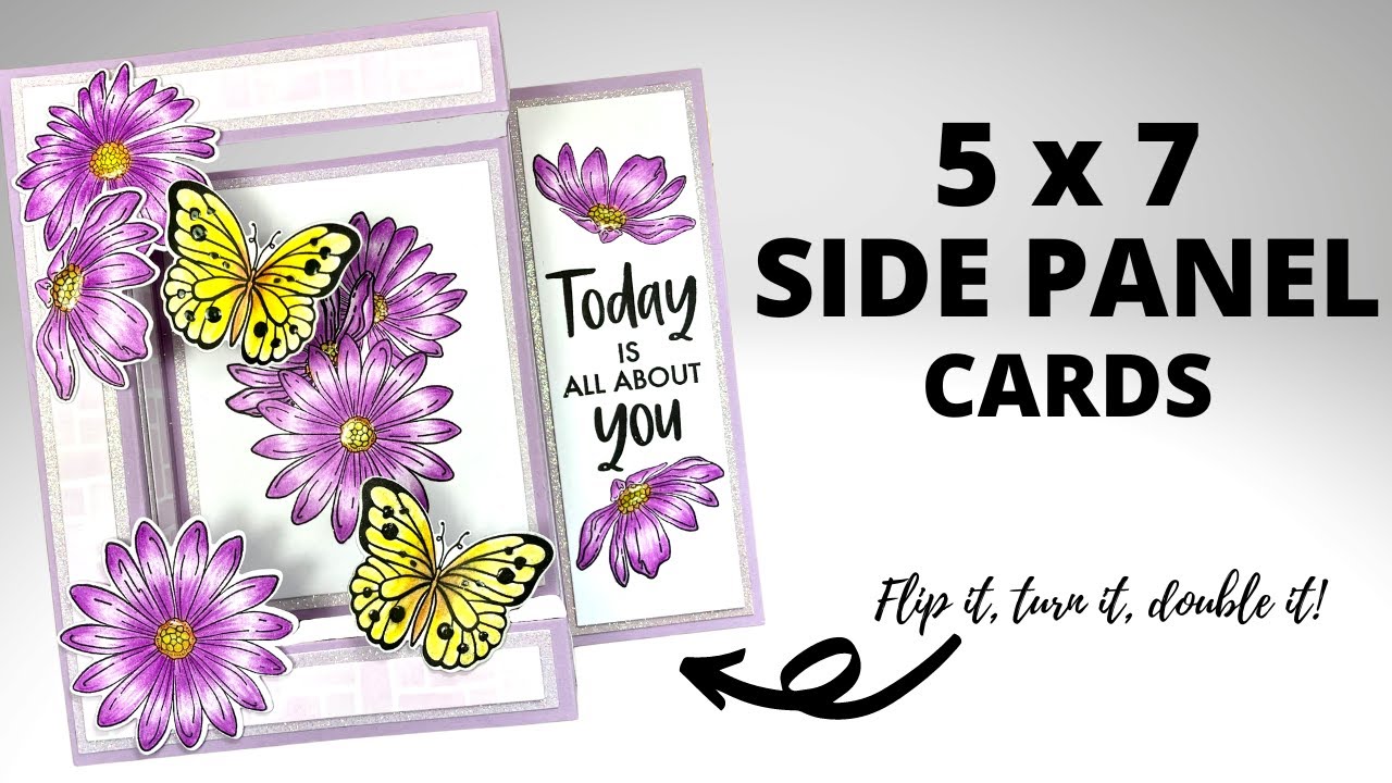 5 x 7 Side Fold Card - YouTube