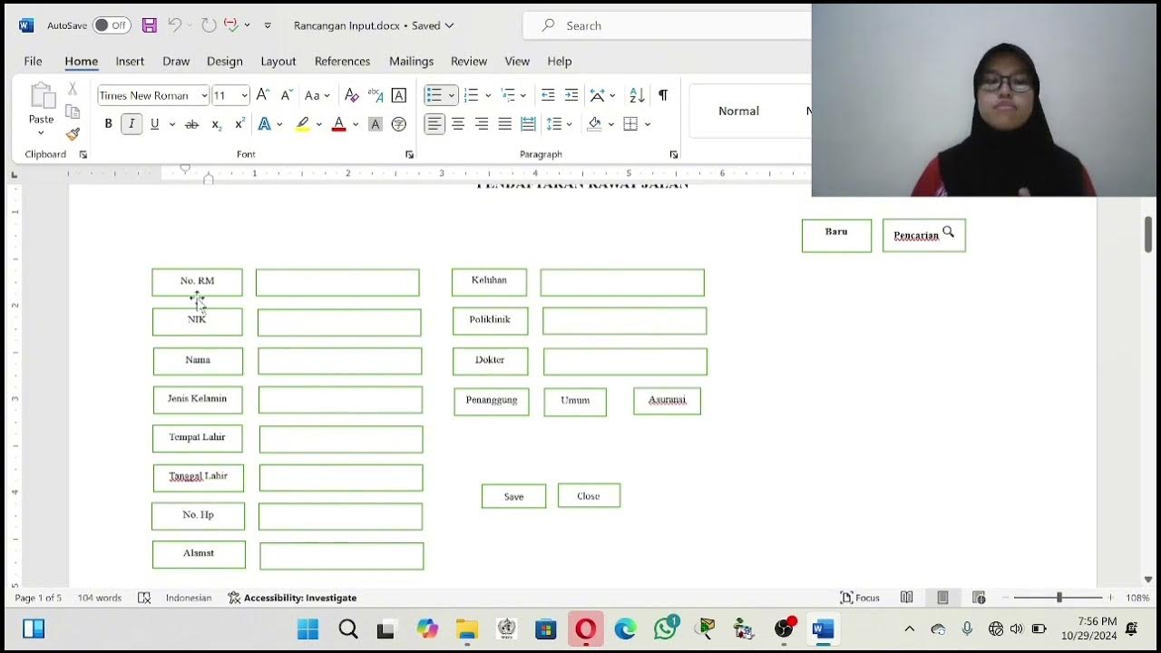 Analisis dan Perancangan Sistem Informasi Kesehatan (Rancangan Input/Output) - YouTube