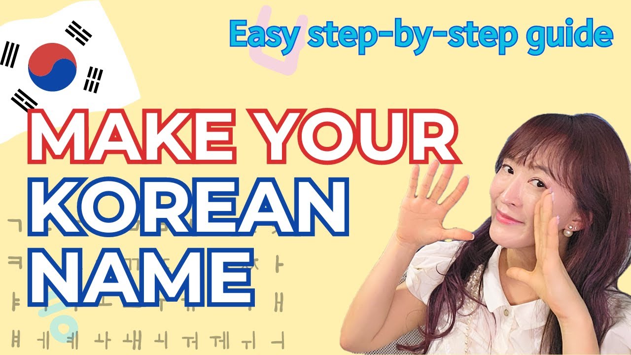 Make Your Korean Name in 10 minutes with This Simple Guide! #bts # ...