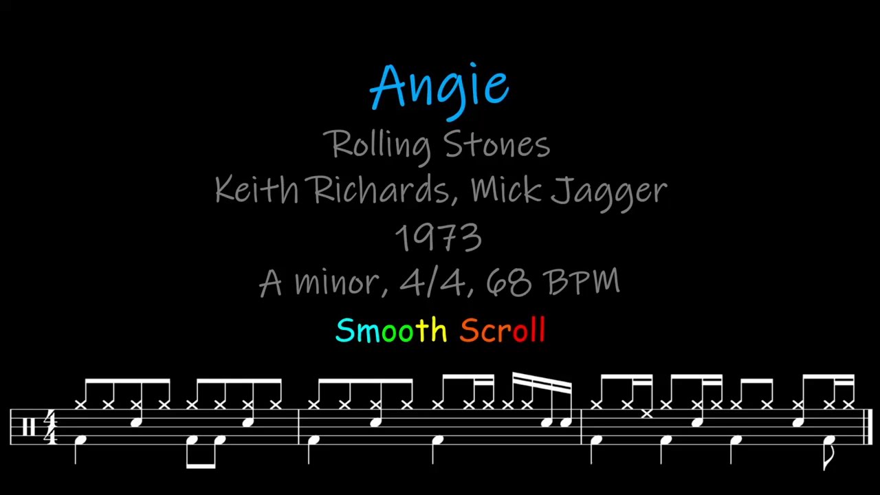 Angie, Chords, Lyrics and Timing - YouTube