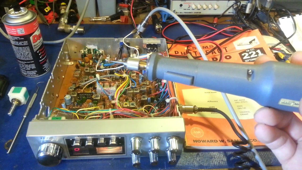 How to repair channel display segments out / dim in a CB radio with a ...