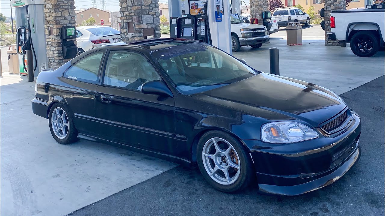 TAKING K24 CIVIC ON ITS FARTHEST DRIVE YET! - YouTube