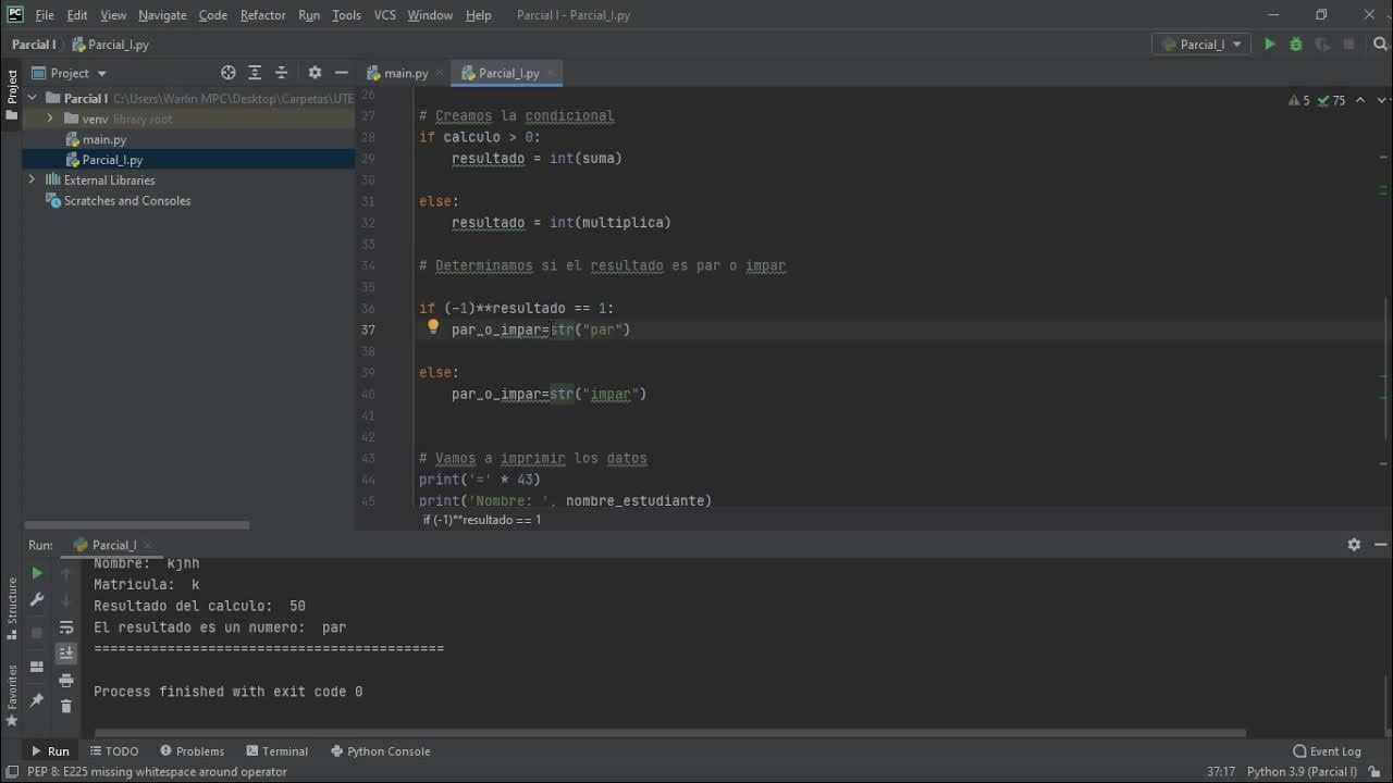 Video explicando el codigo. - YouTube