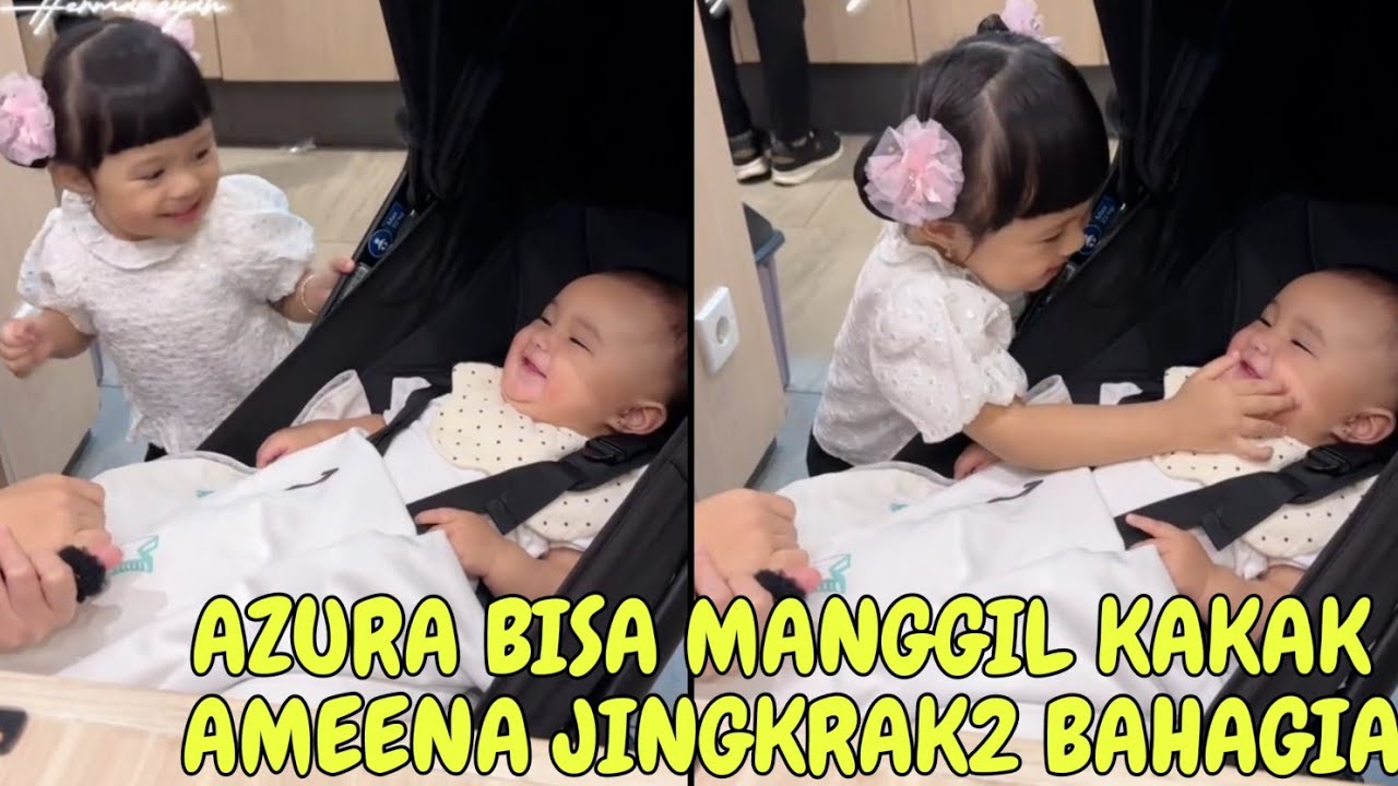 LIVE MALAM AZURA BISA MANGGIL KAKAK AMEENA LOMPAT BAHAGIA - YouTube