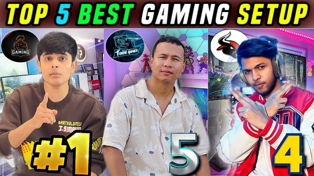 TOP 5 BEST GAMING SETUP TOUR OF FREEFIRE YOUTUBERS 😱🔥 - Garena FreeFire ...