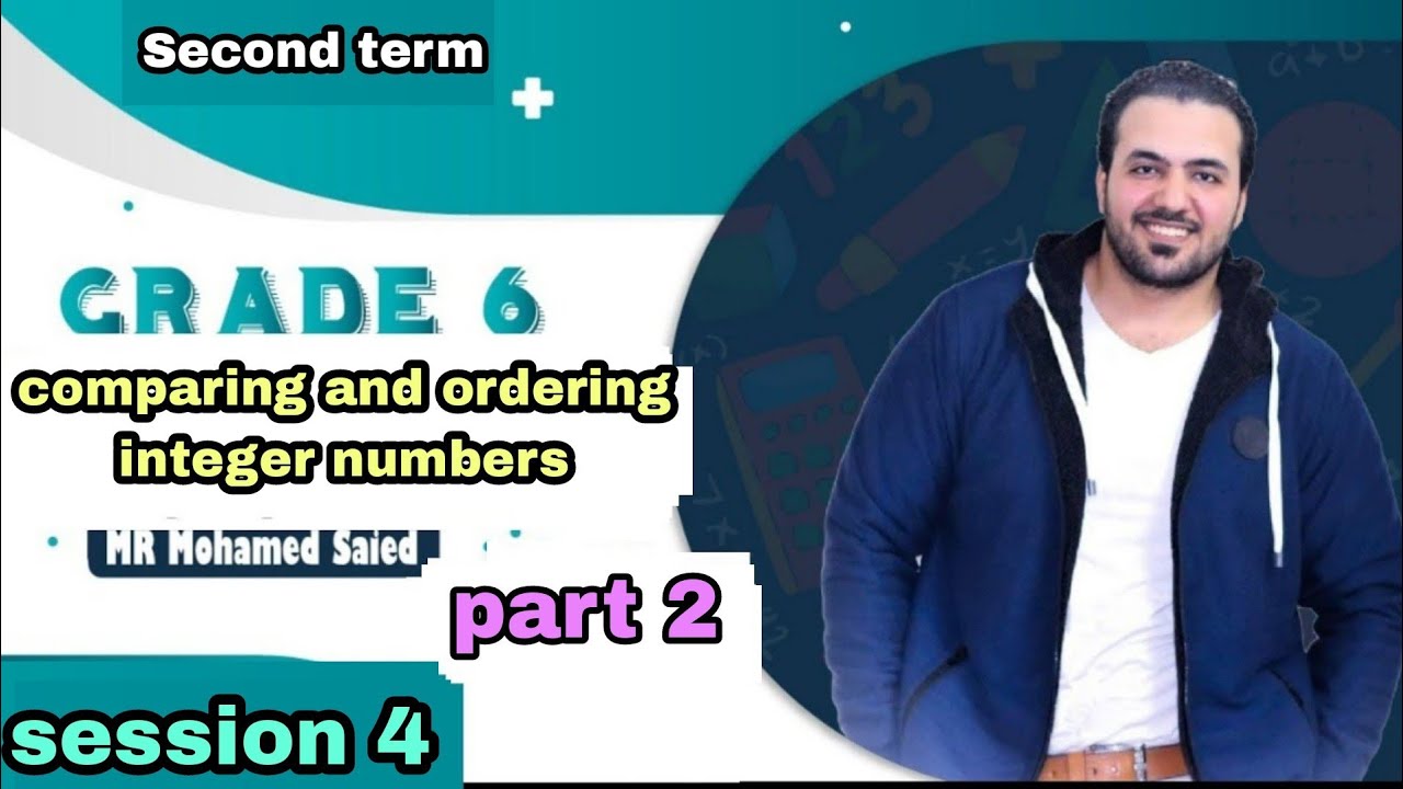 Comparing and ordering integer numbers/ Grade 6 - YouTube