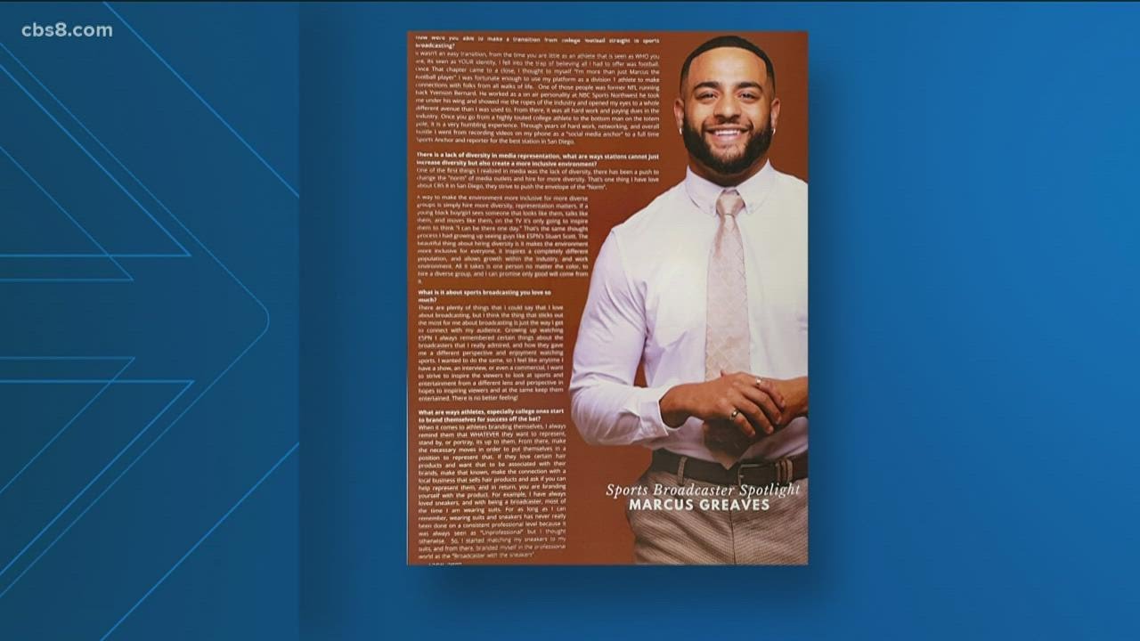 CBS 8’s Marcus Greaves named Sports Editor for "The Official Black ...