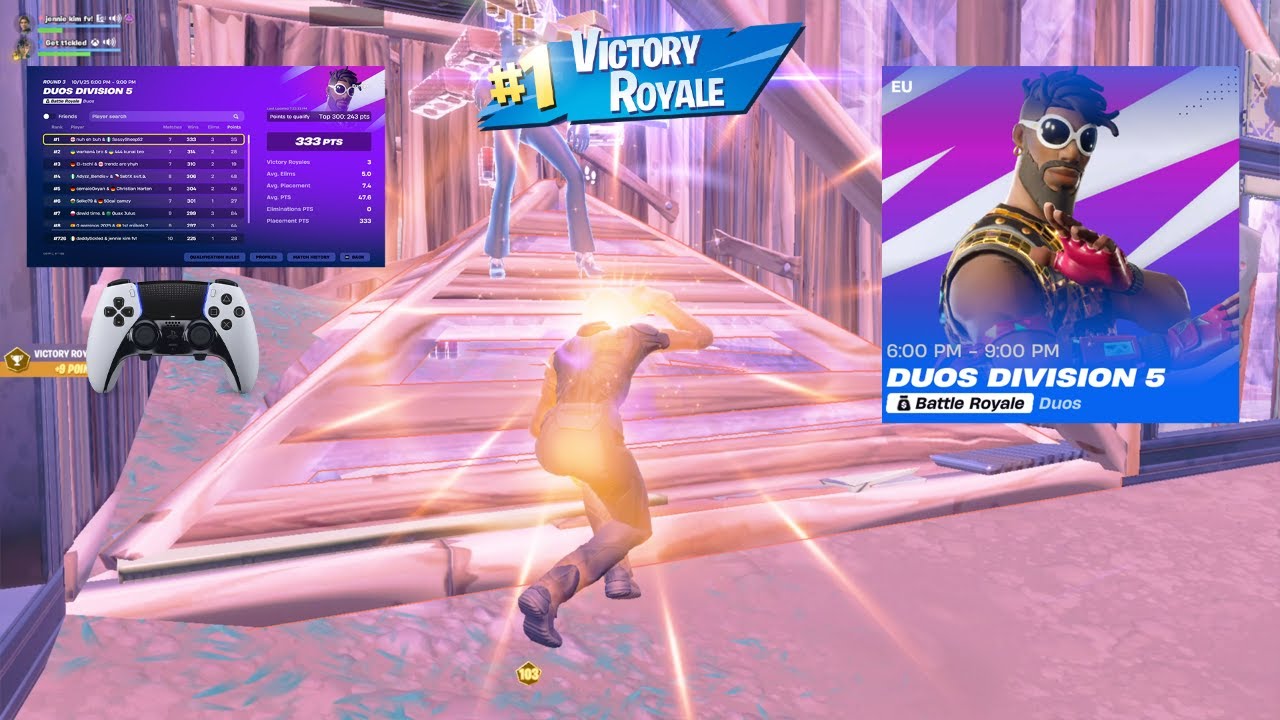 Duo FNCS Division 5 Highlights 🏆 (WE QUALED?) + BEST Controller ...