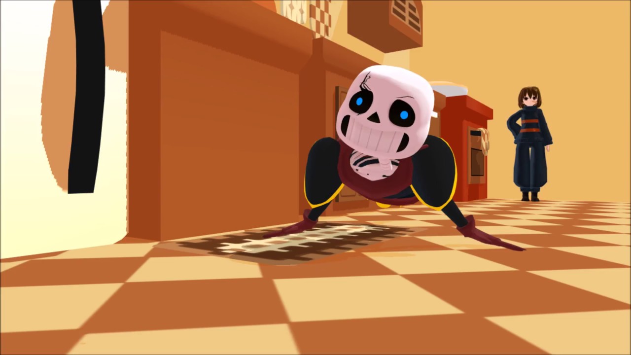 Mmd X Undertale Bitch I Love You Swapfell Sans X Frisk Requested 2576