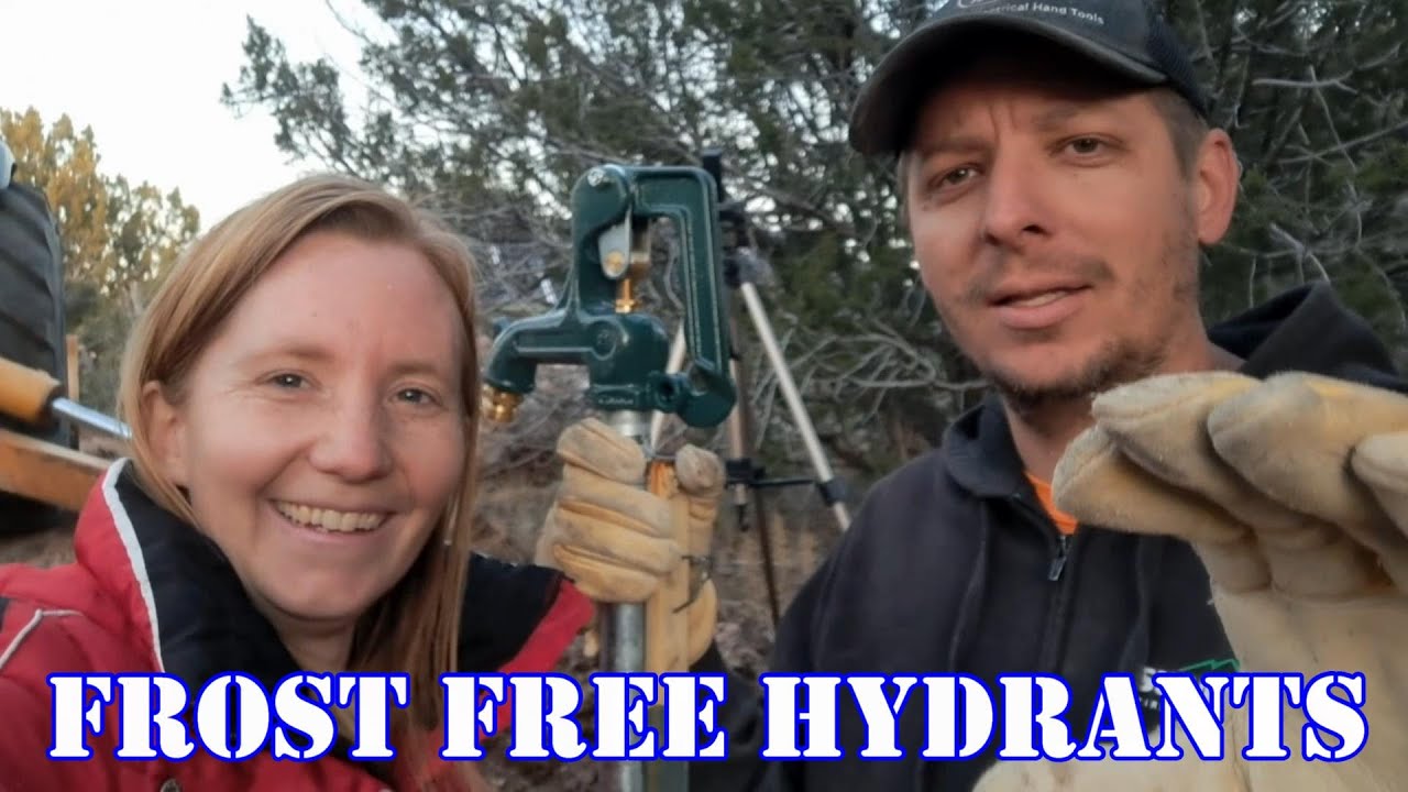 Installing Our Frost Free Hydrants + Plumbing Our Water Lines - YouTube