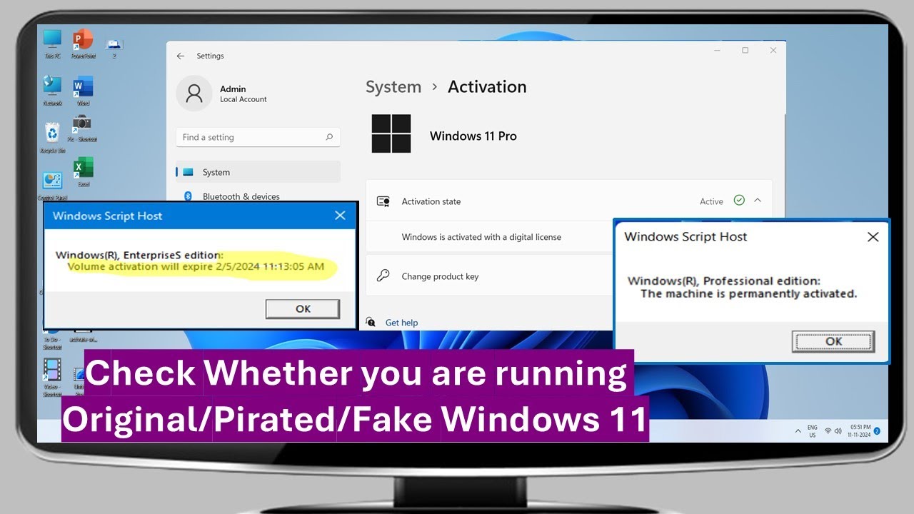 Check whether you are using Windows 11 Original or Pirate or Fake in ...