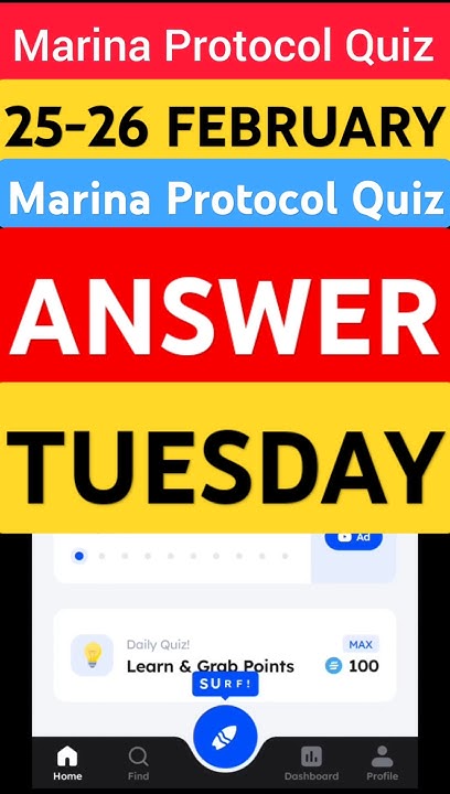 25-26 February Marina Protocol Quiz Answer | Marina Protocol Quiz Today ...