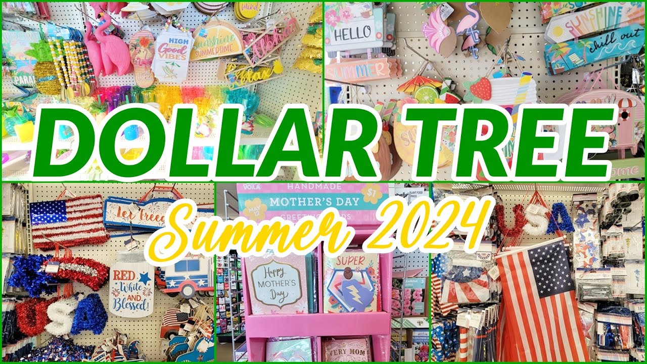 DOLLAR TREE SHOP WITH ME SUMMER 2024 DECOR - YouTube