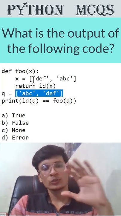 Fast Python MCQ Breakdown | Learn Python Fast #infytqmcq #infytq # ... Fast Python MCQ Breakdown | Learn Python Fast #infytqmcq #infytq # ...