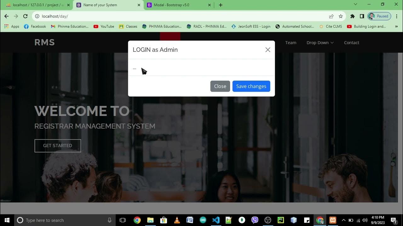 Bootstrap 5 Modal with Forms, Show Password and Password Pattern - YouTube