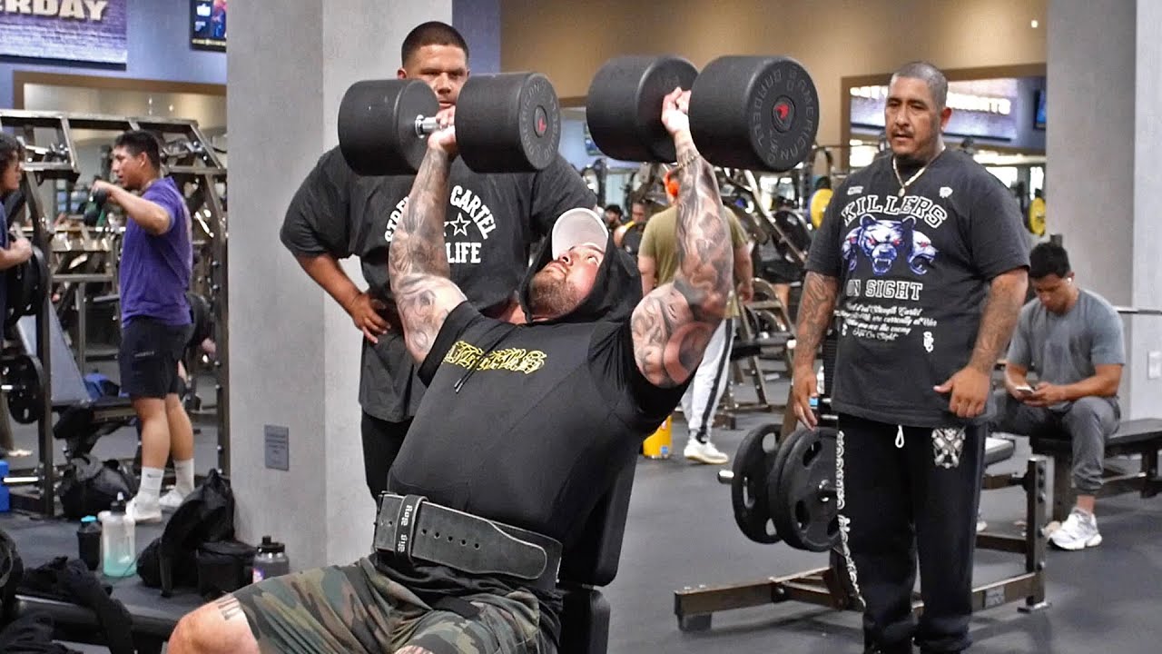 BIG BOY Maxed Out The Dumbbells At Golds Gym... Then Went To An ...