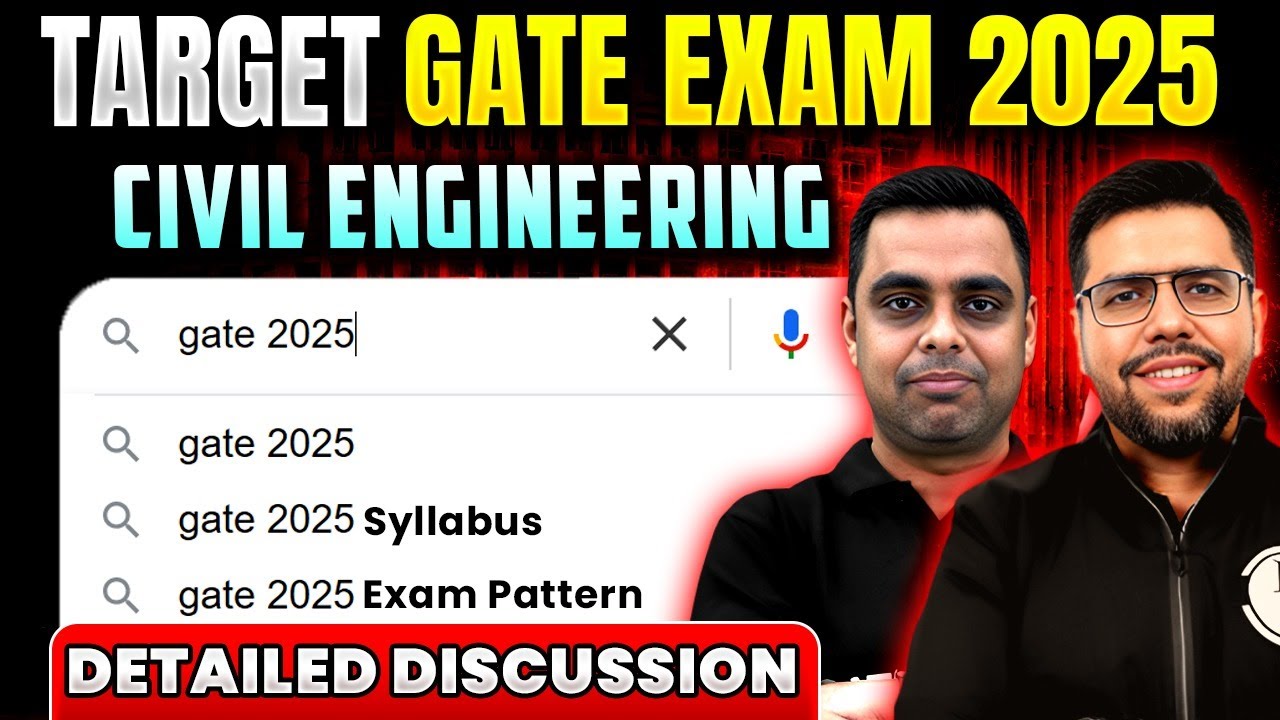 Target GATE Exam 2025 : Civil Engineering Syllabus and Exam Pattern ...