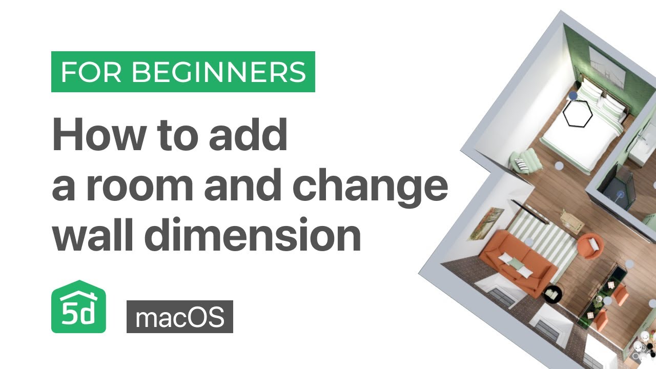PLANNER 5D tutorial for beginners: How to add and configure room on ...