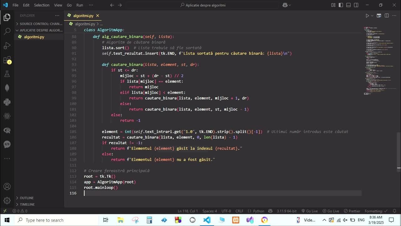 Aplicatie despre algoritmi - YouTube