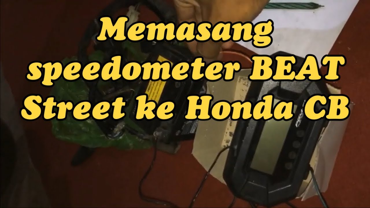 Pasang speedometer digital Beat street ke Honda cb / tiger part 1 - YouTube