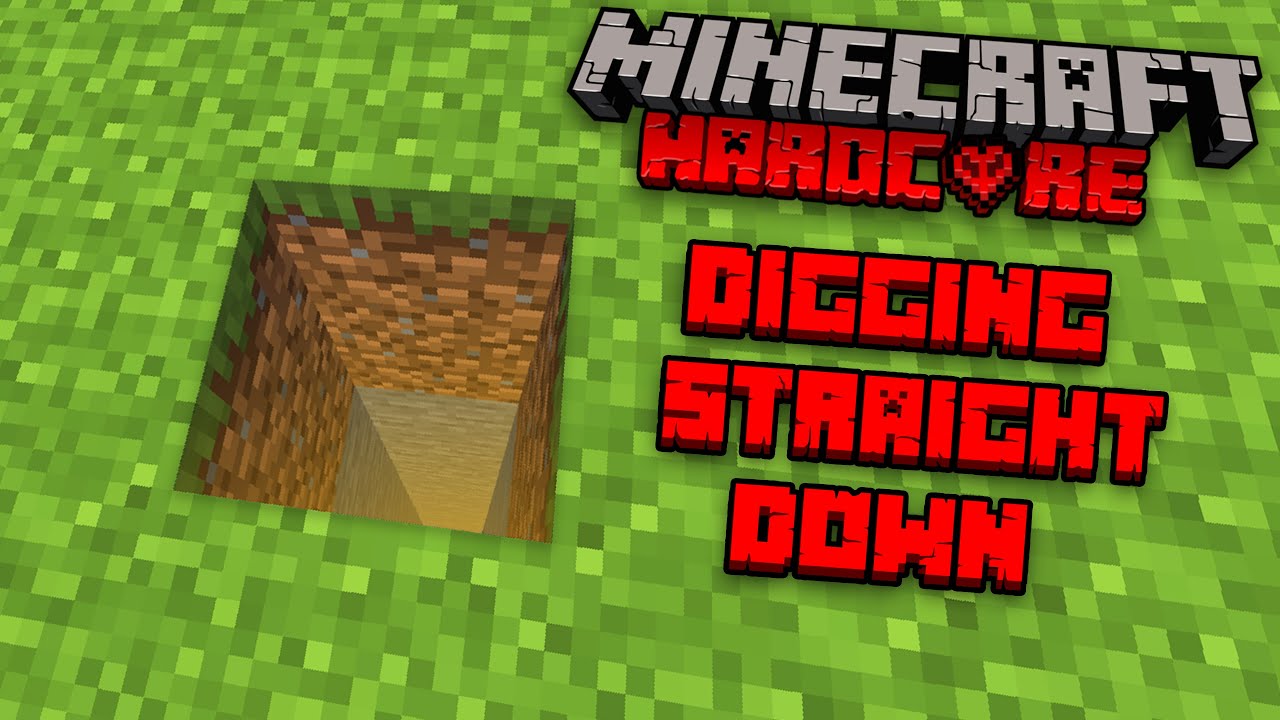 Digging Straight Down In Minecraft Hardcore Until I Die! - YouTube