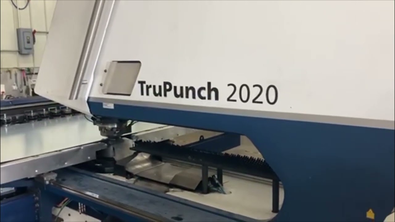 Used Trumpf TruPunch 2020 Turret Punch Press for Sale - YouTube