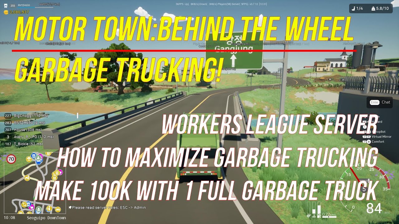 Garbage Trucking In Motor Town Behind the Wheel Tips and Tricks on how ...