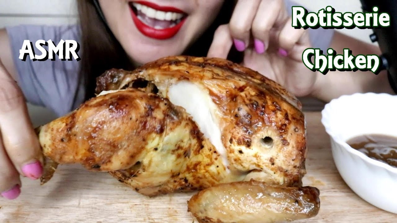 ASMR Rotisserie Chicken Eating Sounds No Talking - YouTube