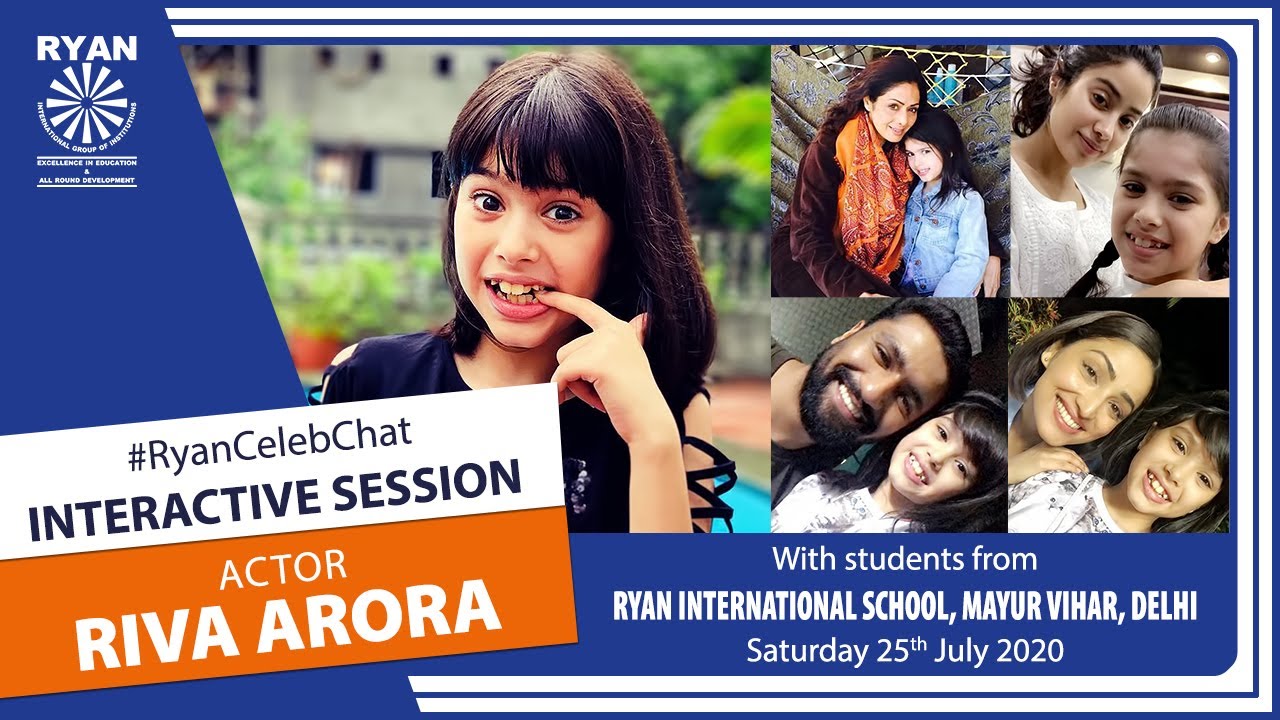 #RyanCelebChat Interactive session with Actor Riva Arora | Ryan ...