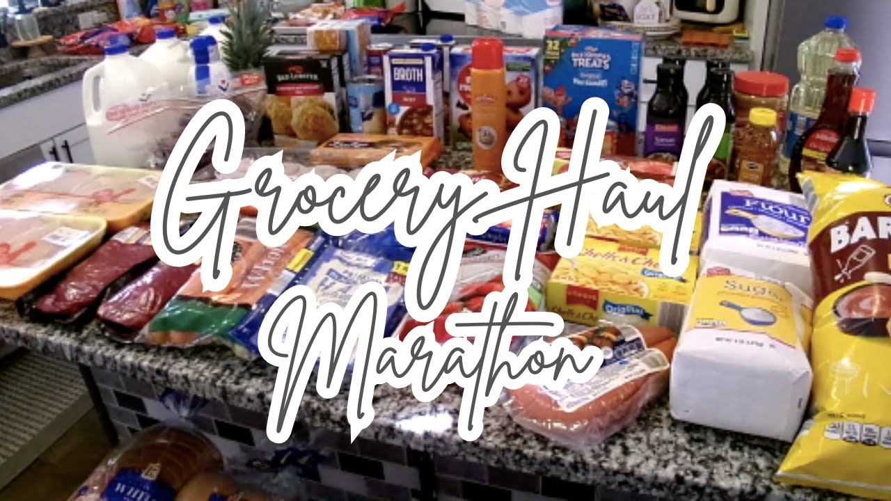 GROCERY HAUL MARATHON - YouTube