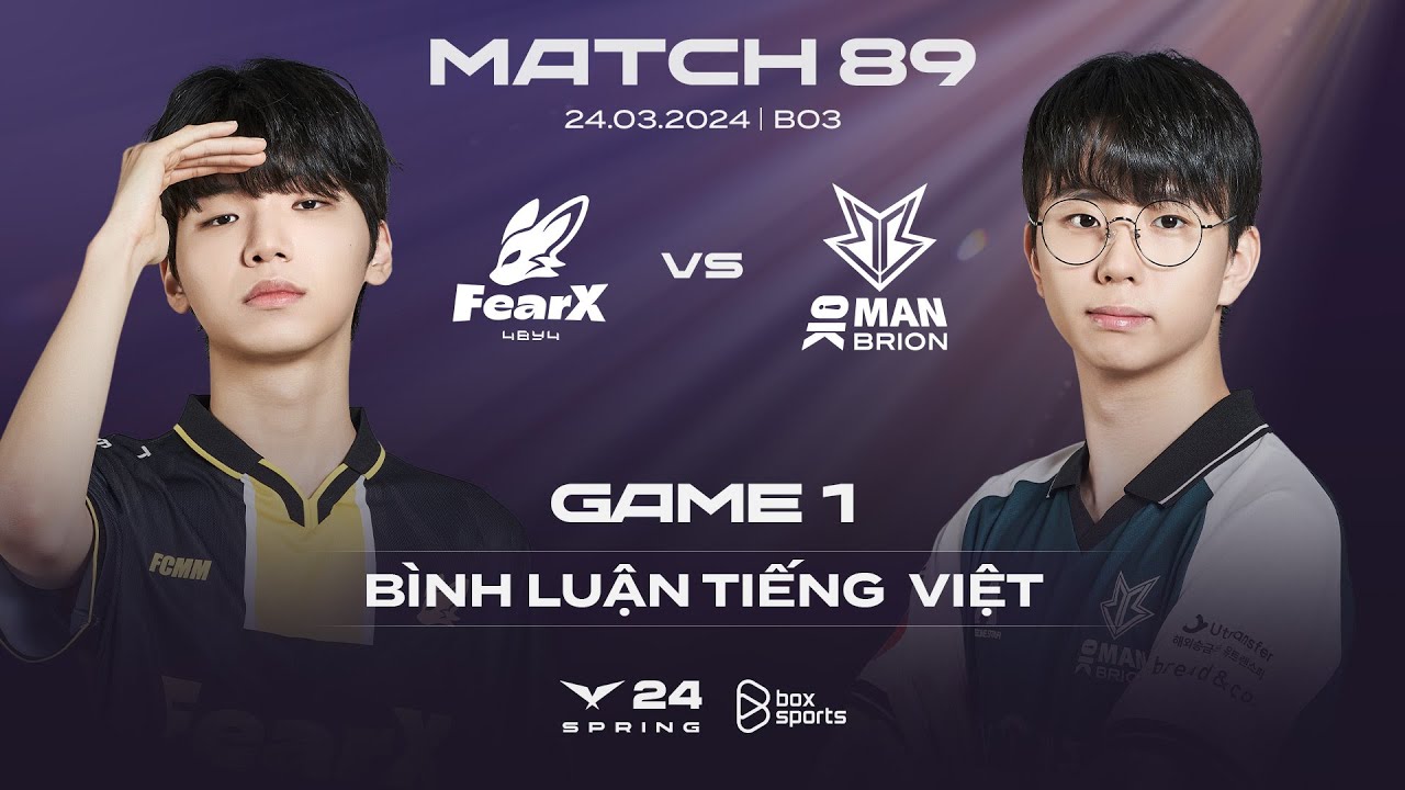 [24.03.2024] FOX vs BRO | Game 1 | Bình Luận Tiếng Việt | LCK Mùa Xuân ...