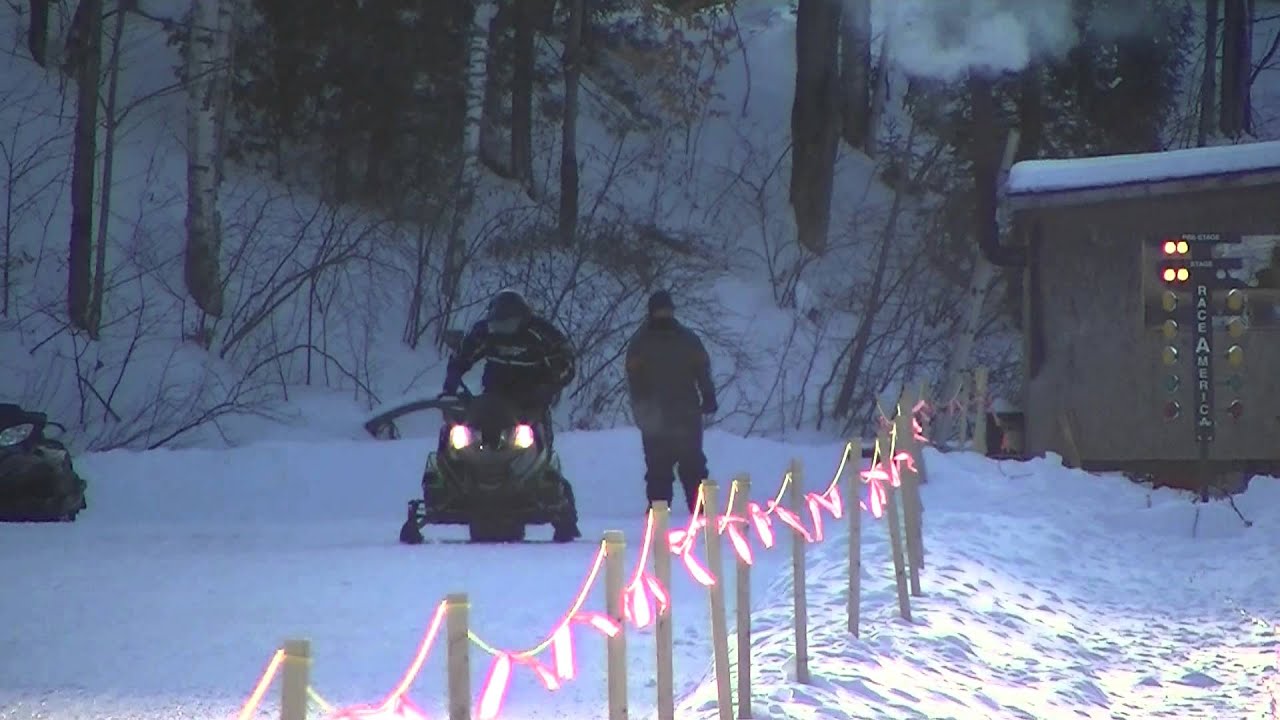 burn snowmobile tuning 427 - YouTube